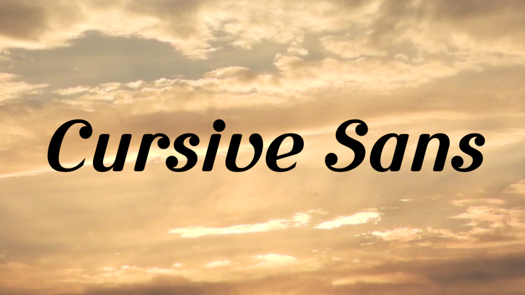 Cursive Sans Font Family · 1001 Fonts
