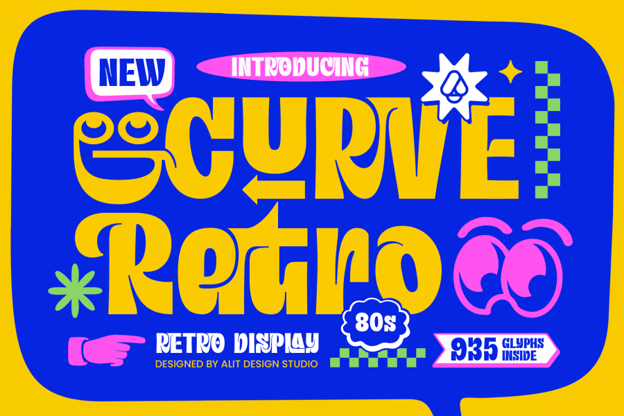 Curve Retro Font · 1001 Fonts