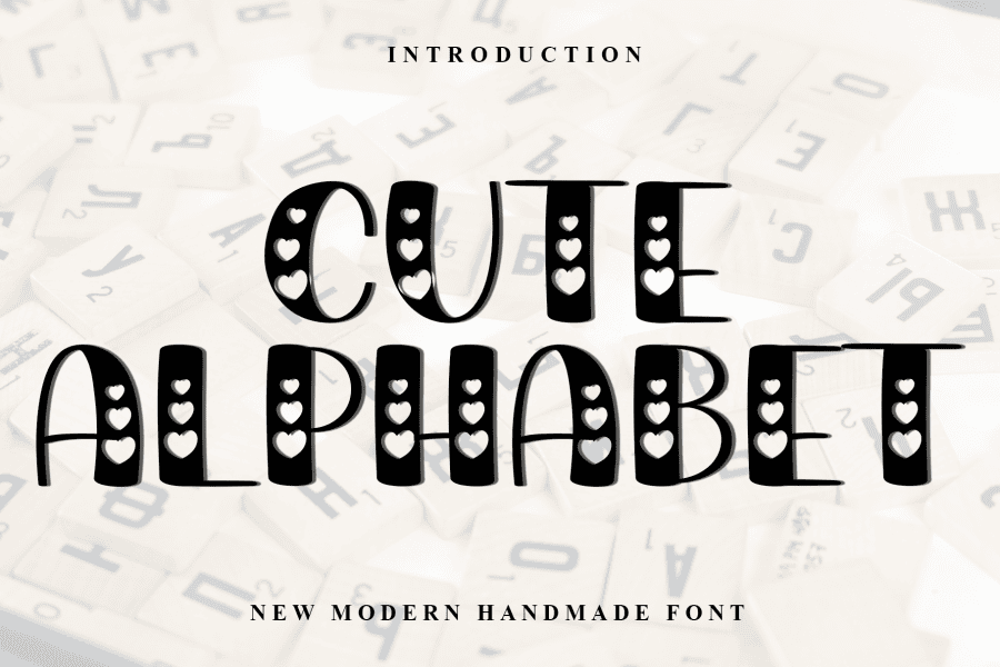 Cute Alphabet Font · 1001 Fonts