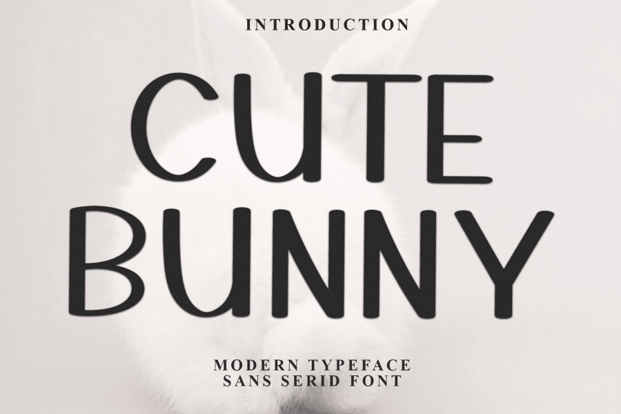 Cute Bunny Font · 1001 Fonts