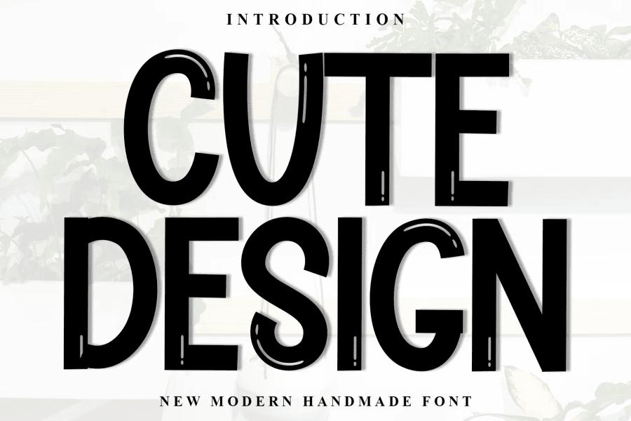 Cute Design Font · 1001 Fonts