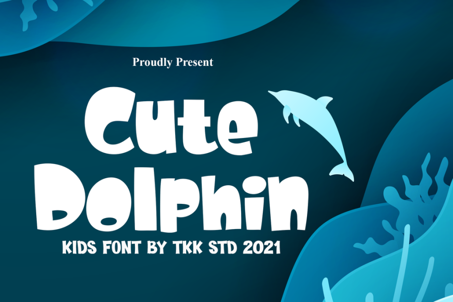 Cute Dolphin Font · 1001 Fonts