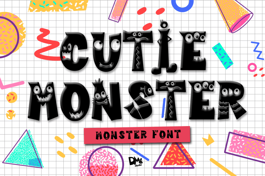 Cute Monster Font · 1001 Fonts