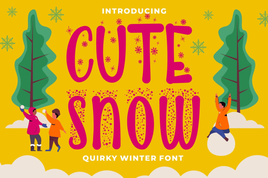 Cute Snow Font · 1001 Fonts