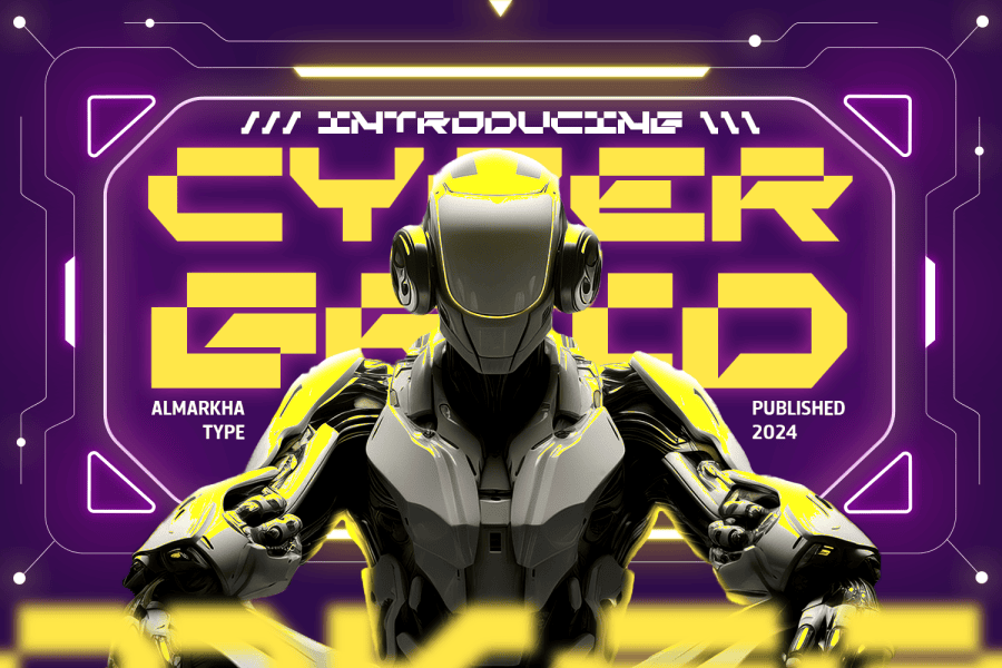 Cyber Grid Font · 1001 Fonts