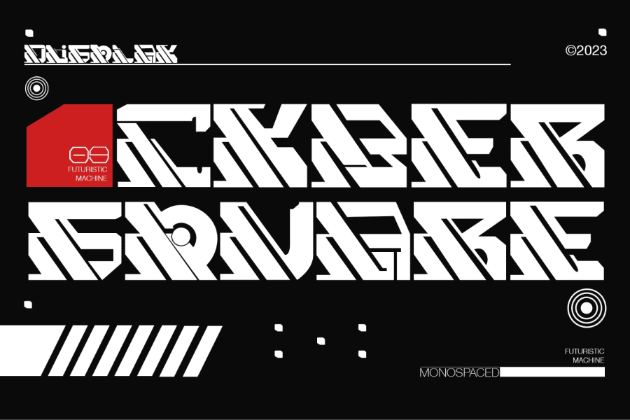 Cyber Square Font · 1001 Fonts