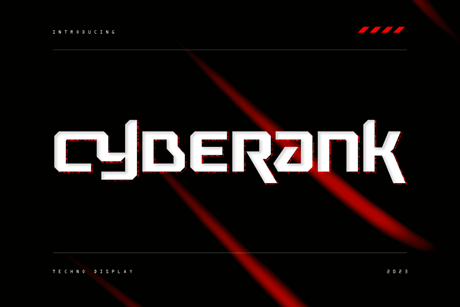 Cyberank Font · 1001 Fonts
