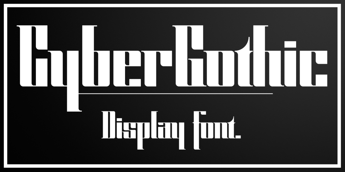CyberGothic DEMO Font · 1001 Fonts