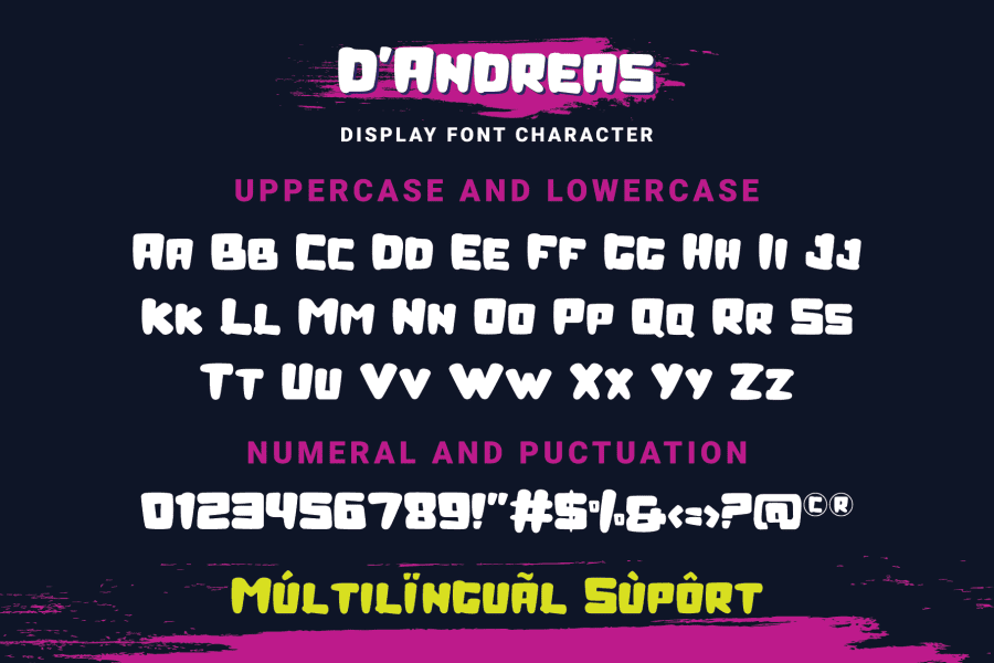 D'Andreas Demo Font · 1001 Fonts
