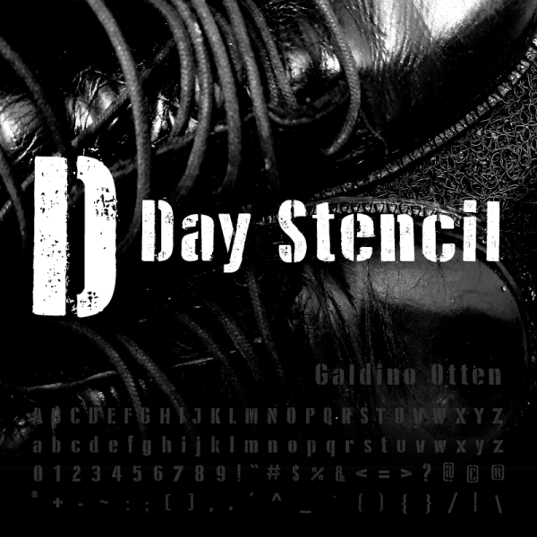 D Day Stencil SC Font · 1001 Fonts