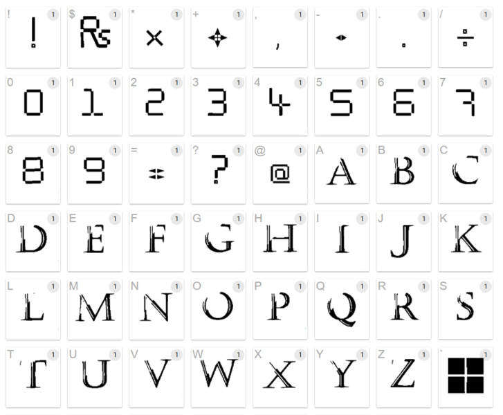 D7 Digital Font Font · 1001 Fonts