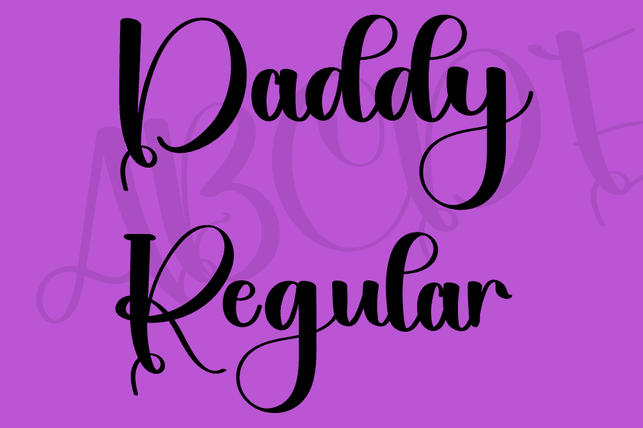 Daddy Font · 1001 Fonts