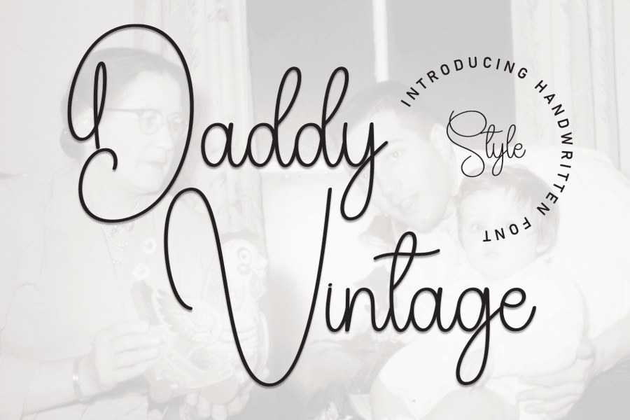 Daddy Vintage Font · 1001 Fonts