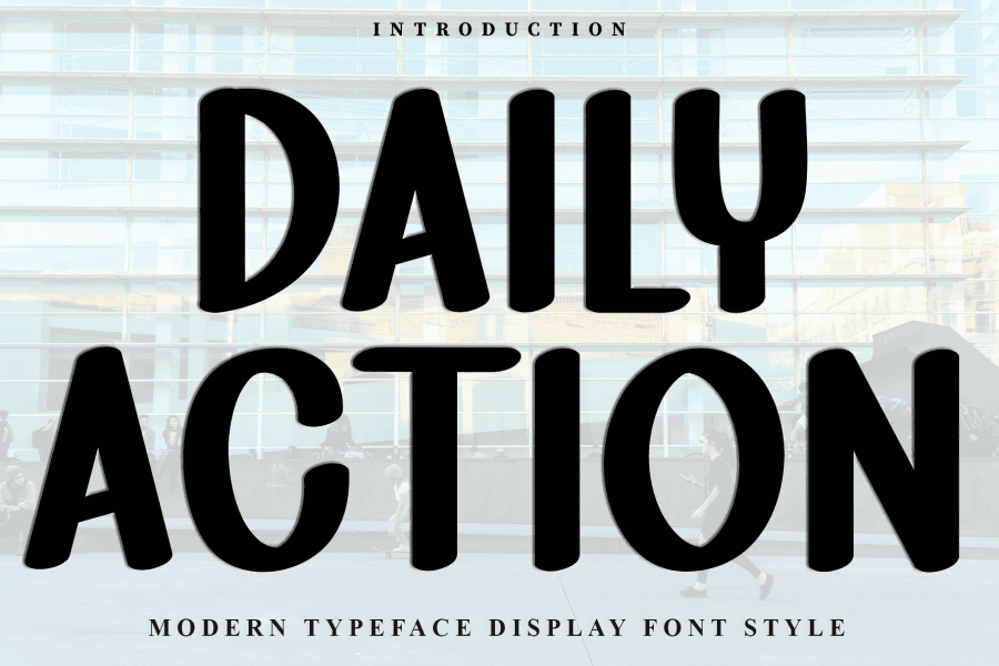Daily Action Font · 1001 Fonts