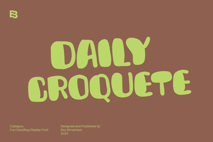 Daily Croquete Font · 1001 Fonts