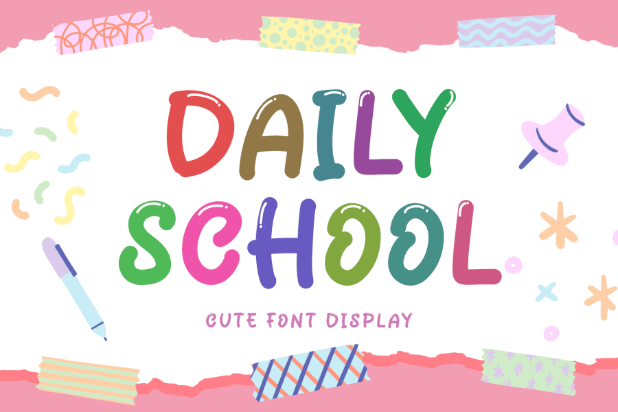 Daily School Demo Font · 1001 Fonts