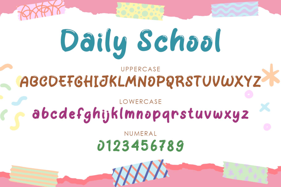 Daily School Demo Font · 1001 Fonts
