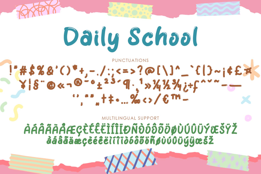 Daily School Demo Font · 1001 Fonts