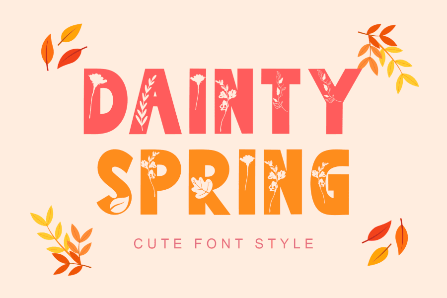 Dainty Spring Font · 1001 Fonts