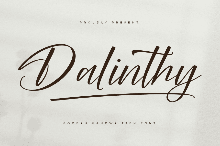 Dalinthy DEMO VERSION Font Family · 1001 Fonts