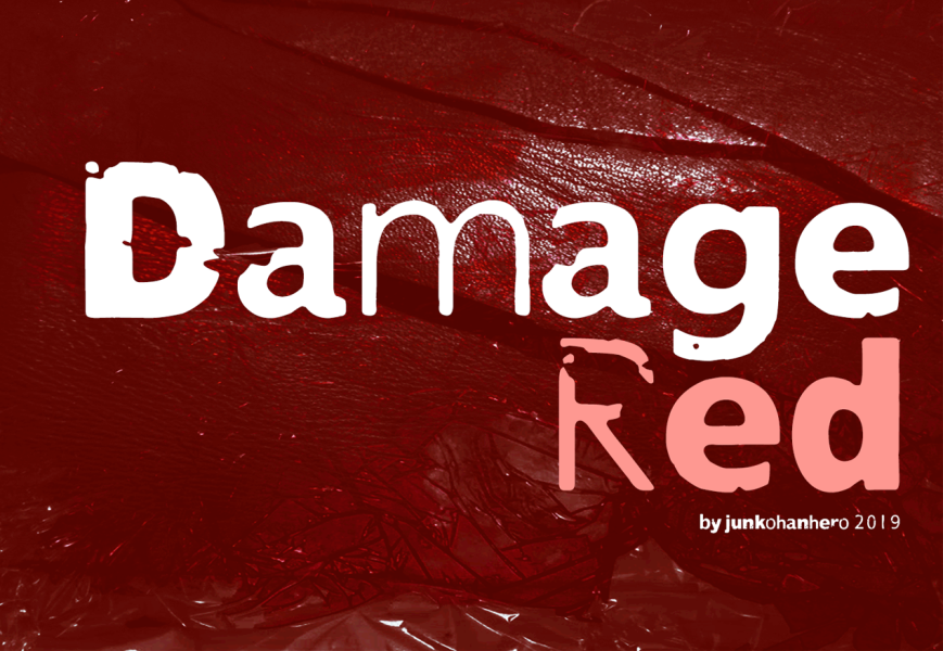 4 Free Damaged, Mixed Case Fonts · 1001 Fonts