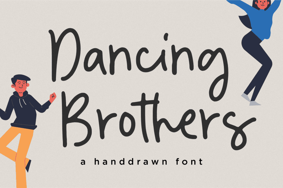 Dancing Brothers Font · 1001 Fonts