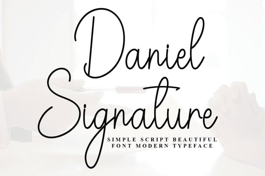 Daniel Signature Font · 1001 Fonts
