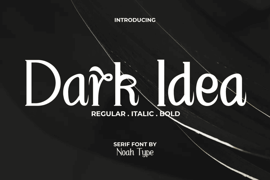 Dark Idea Demo Font Family · 1001 Fonts
