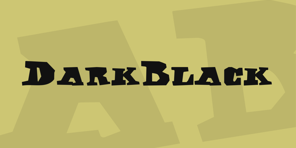 DarkBlack Font · 1001 Fonts