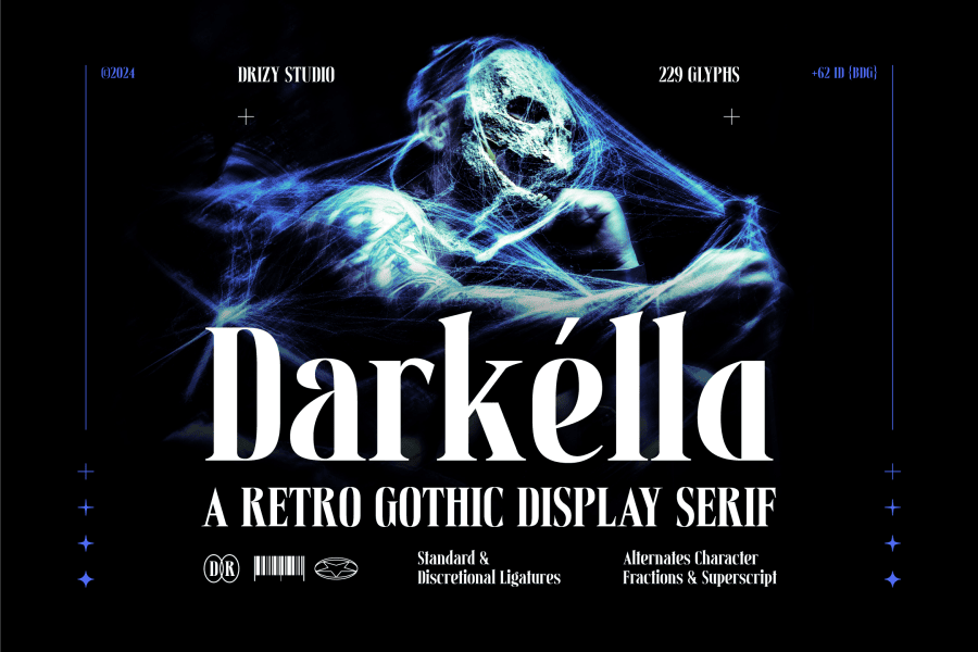 Darkella Font · 1001 Fonts