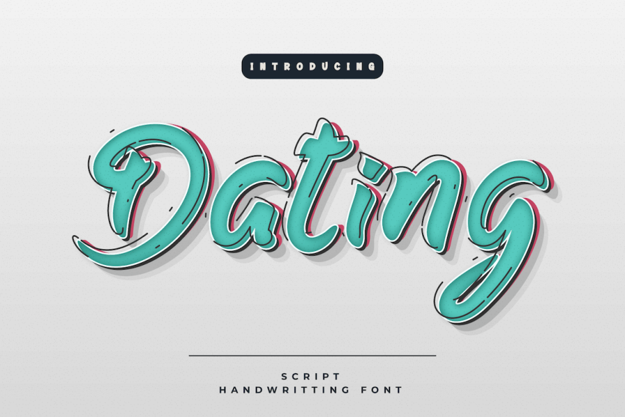 Dating Font · 1001 Fonts