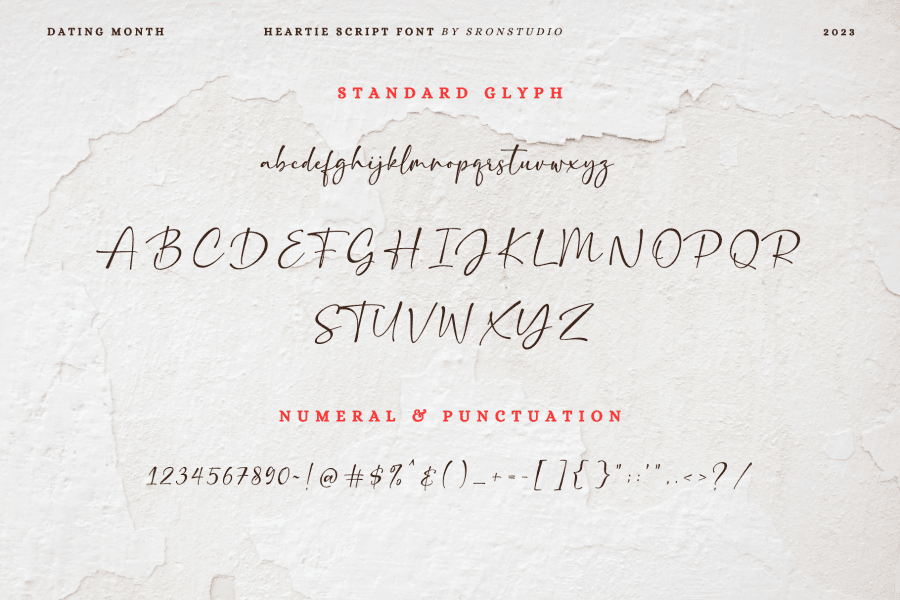 Dating Month Font · 1001 Fonts