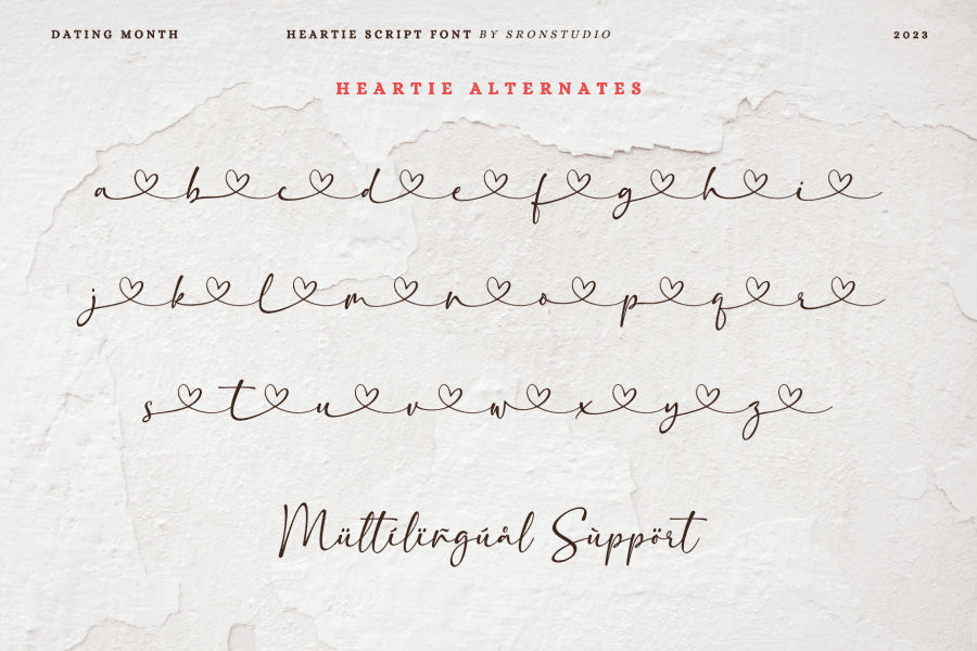 Dating Month Font · 1001 Fonts