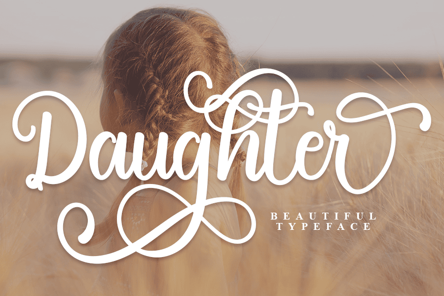 Daughter Font · 1001 Fonts