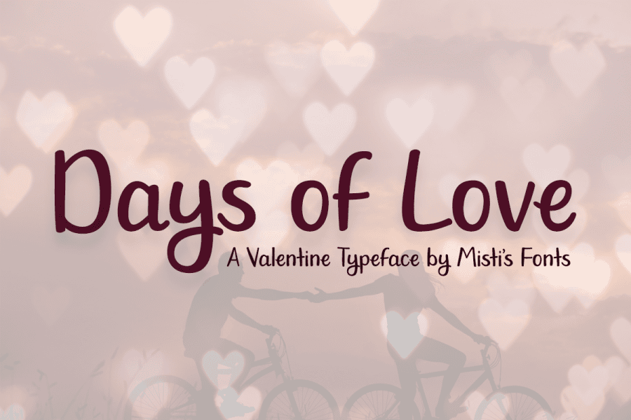 Days of Love Font · 1001 Fonts