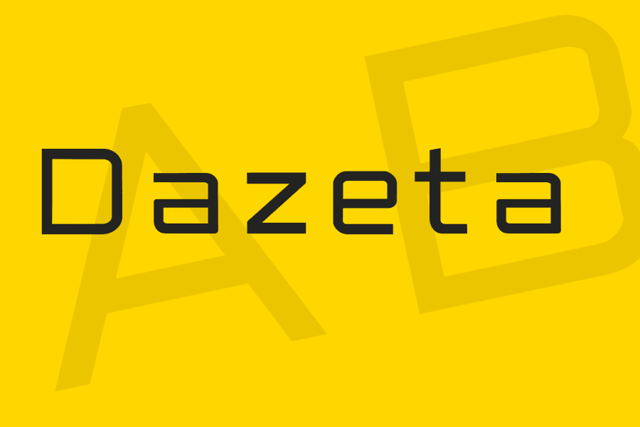 Dazeta Font · 1001 Fonts