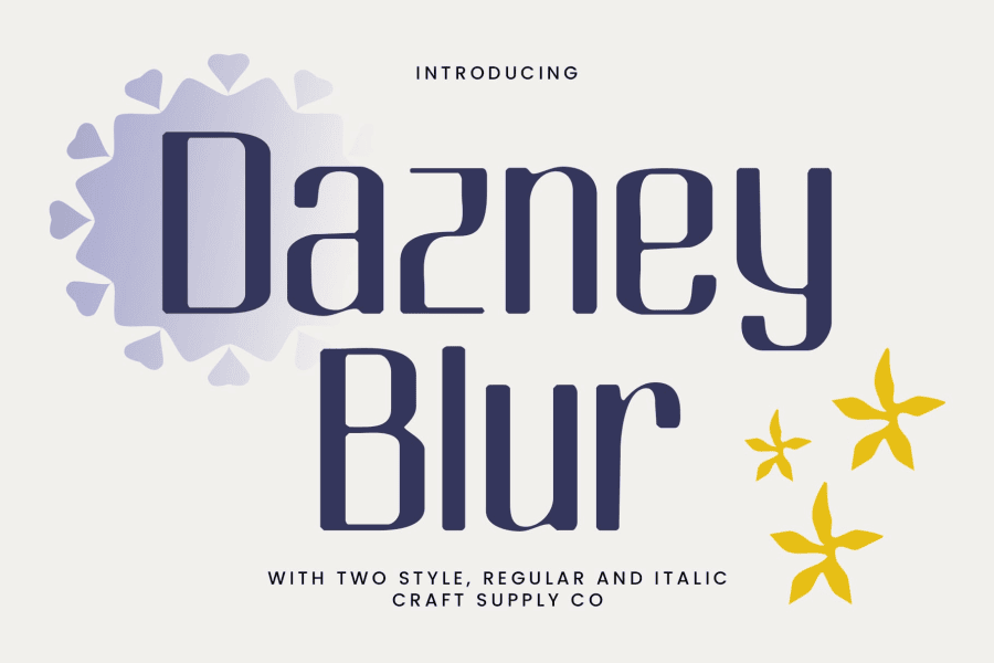 Dazney Blur Demo Font · 1001 Fonts