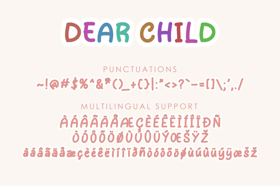 Dear Child Demo Font · 1001 Fonts