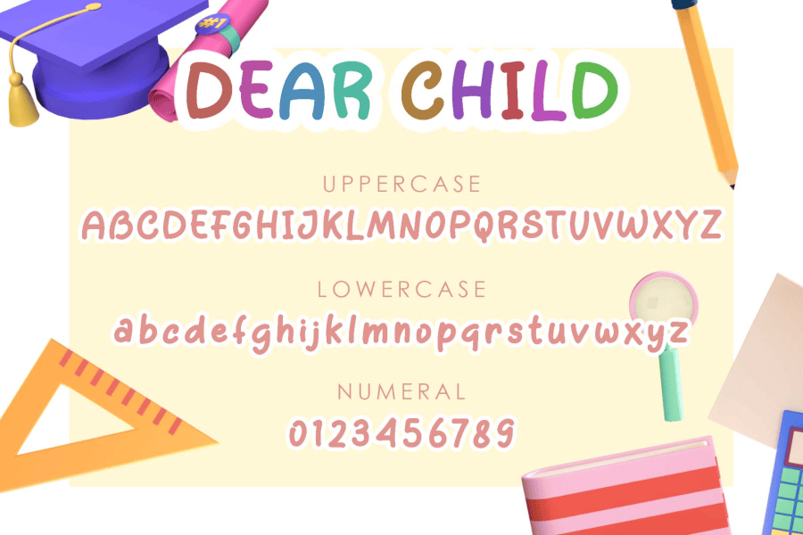 Dear Child Demo Font · 1001 Fonts