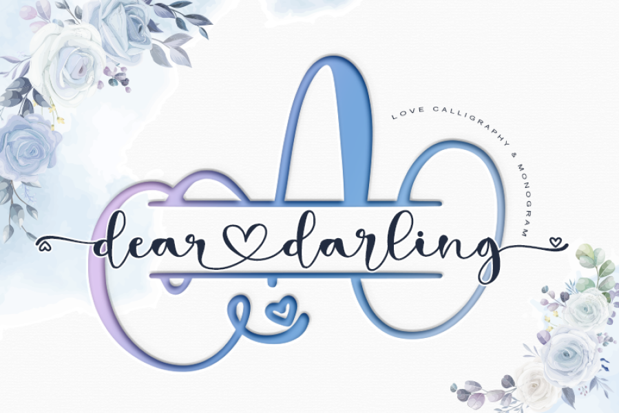 dear darling Font · 1001 Fonts