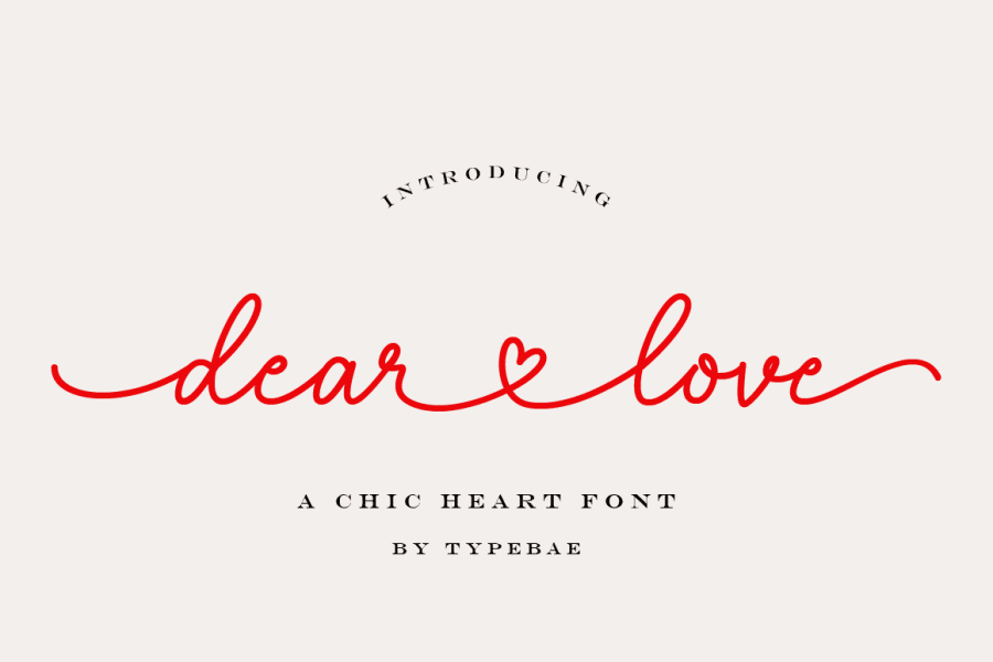 Dear Love Font · 1001 Fonts