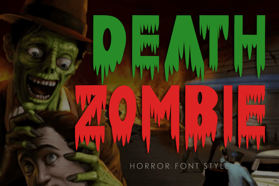 Death Zombie Font · 1001 Fonts