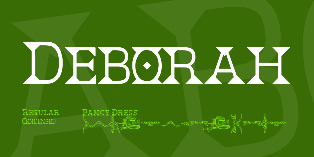 Deborah Font Family · 1001 Fonts