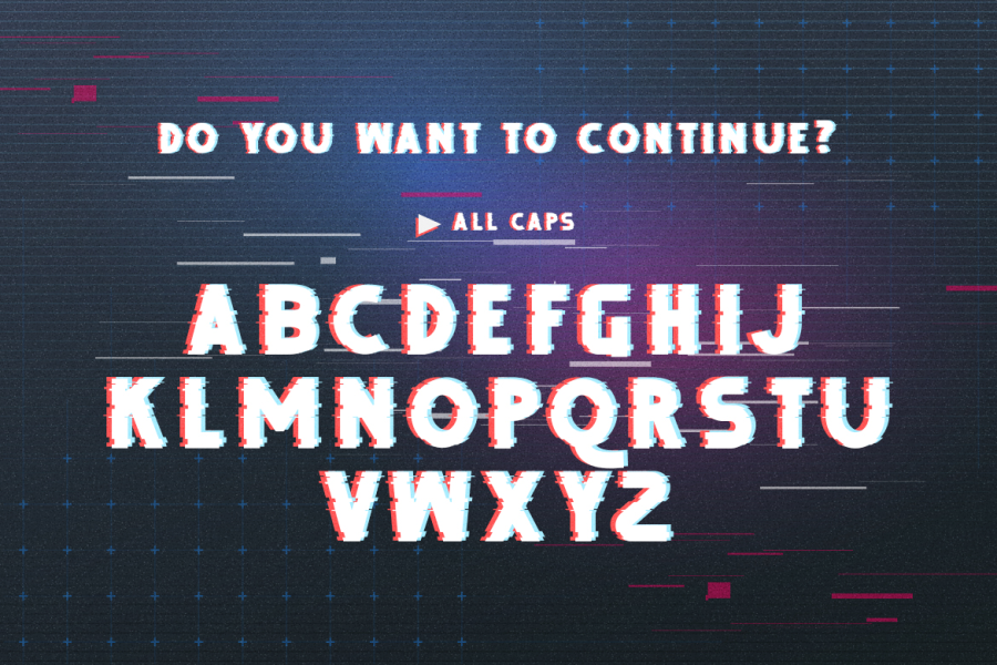 2 Free Caps Only, Heavy, Matrix Fonts · 1001 Fonts