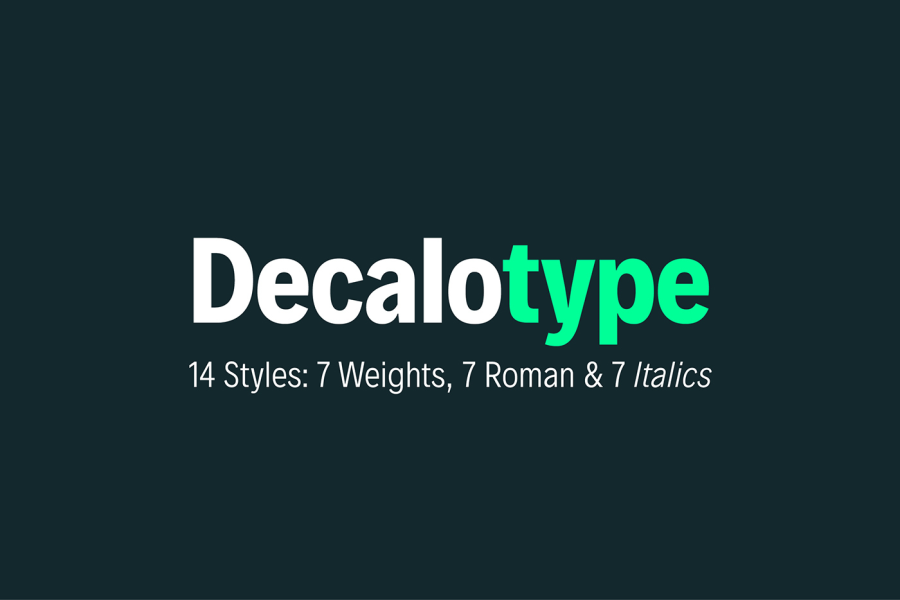 Decalotype Font Family · 1001 Fonts