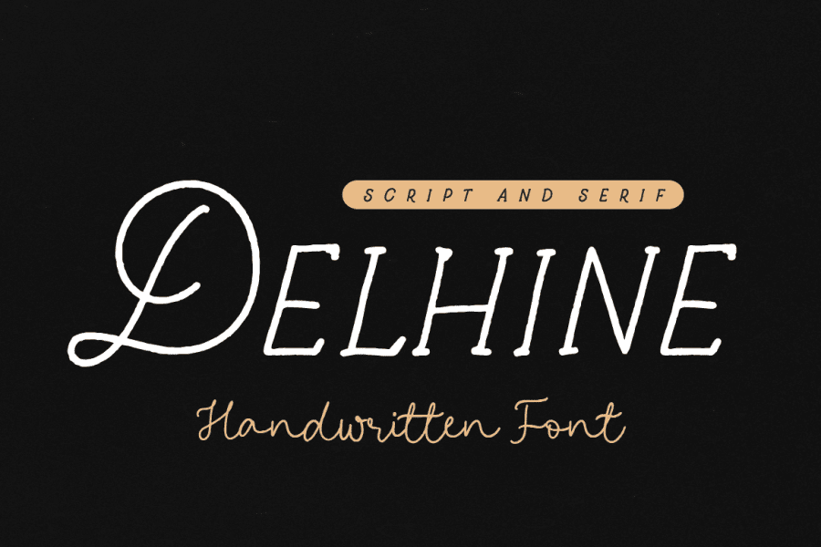 Delhine Font · 1001 Fonts