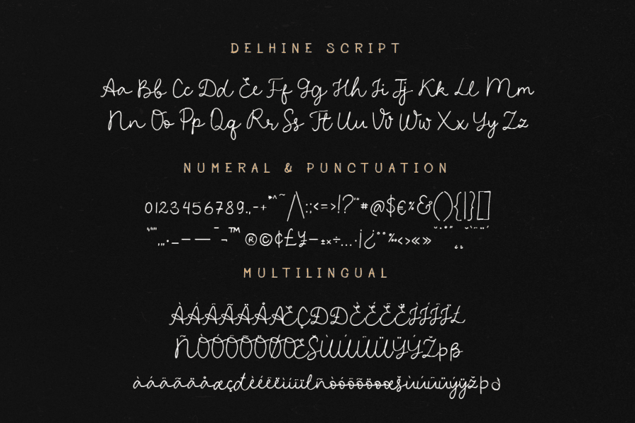 Delhine Font · 1001 Fonts