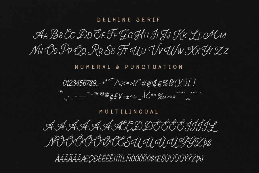 Delhine Font · 1001 Fonts