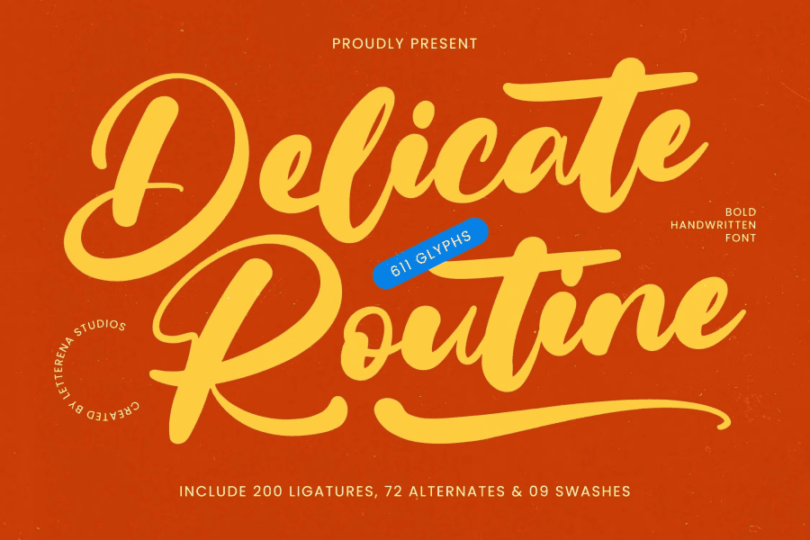 Delicate Routine DEMO VERSION Font · 1001 Fonts