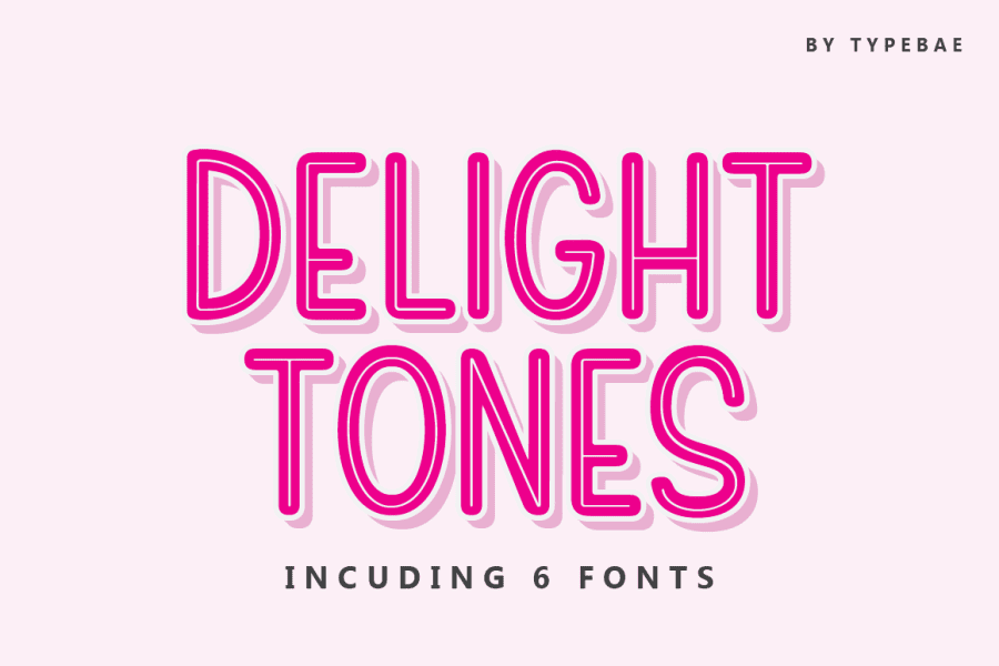 Delight Tones Font · 1001 Fonts